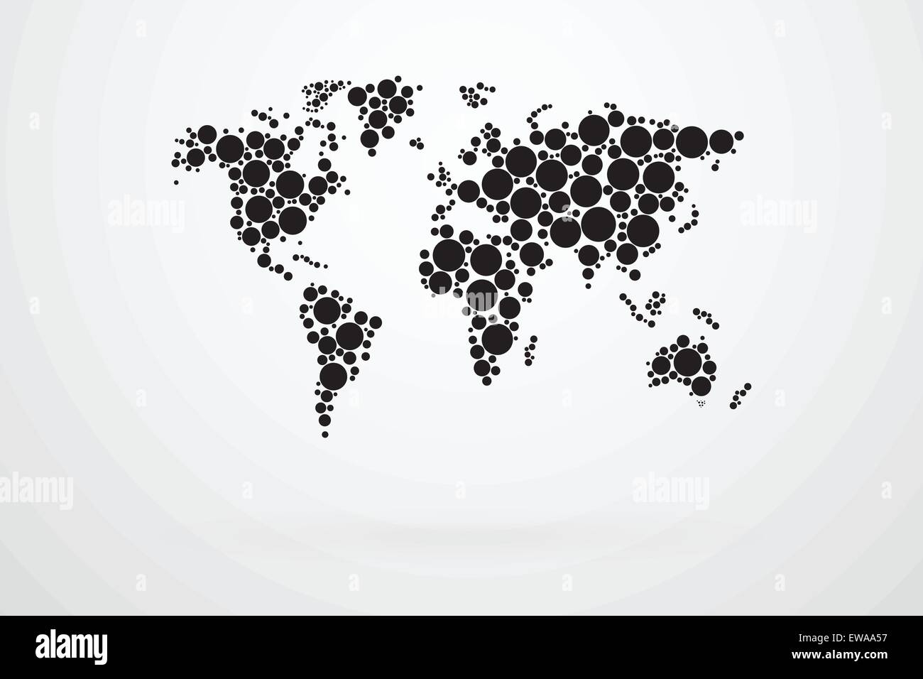 Colored Dots World Map Vector Stock Vector Image & Art - Alamy