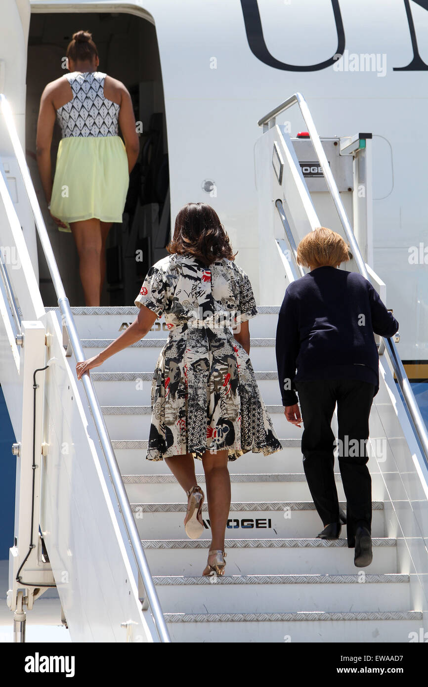 Venice, Italy. 21st June, 2015. First Lady Michelle Obama with her ...