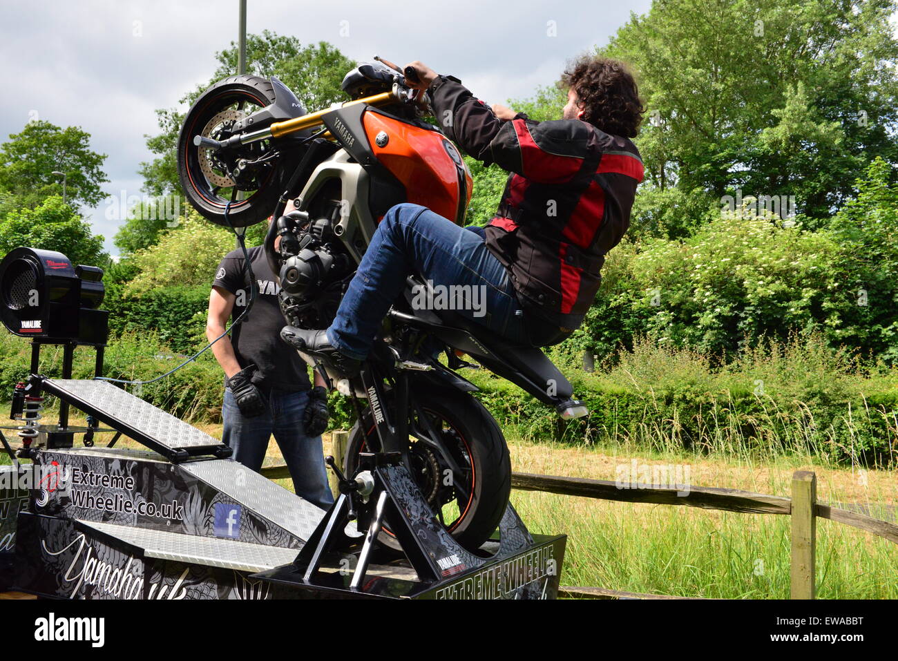 A Wheelie machine Boxhill in Dorking Surrey Stock Photo - Alamy