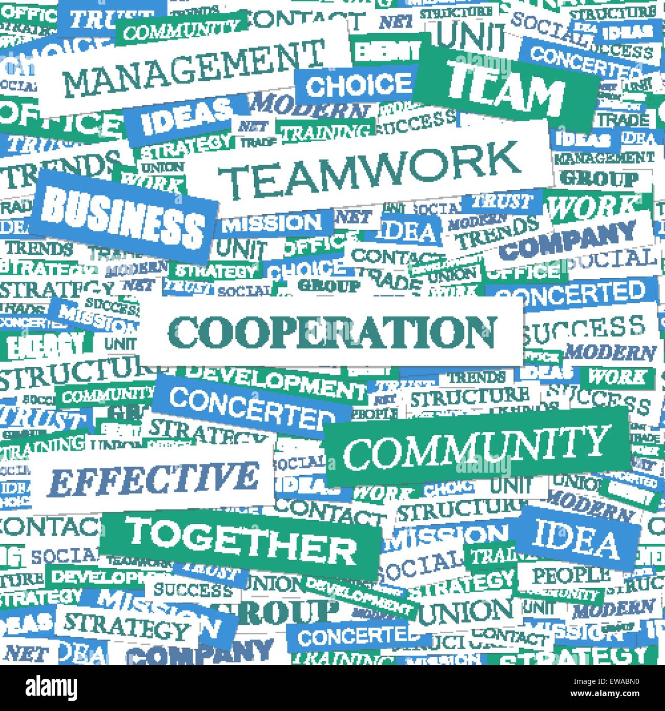 COOPERATION. Word cloud concept illustration. Wordcloud collage Stock ...