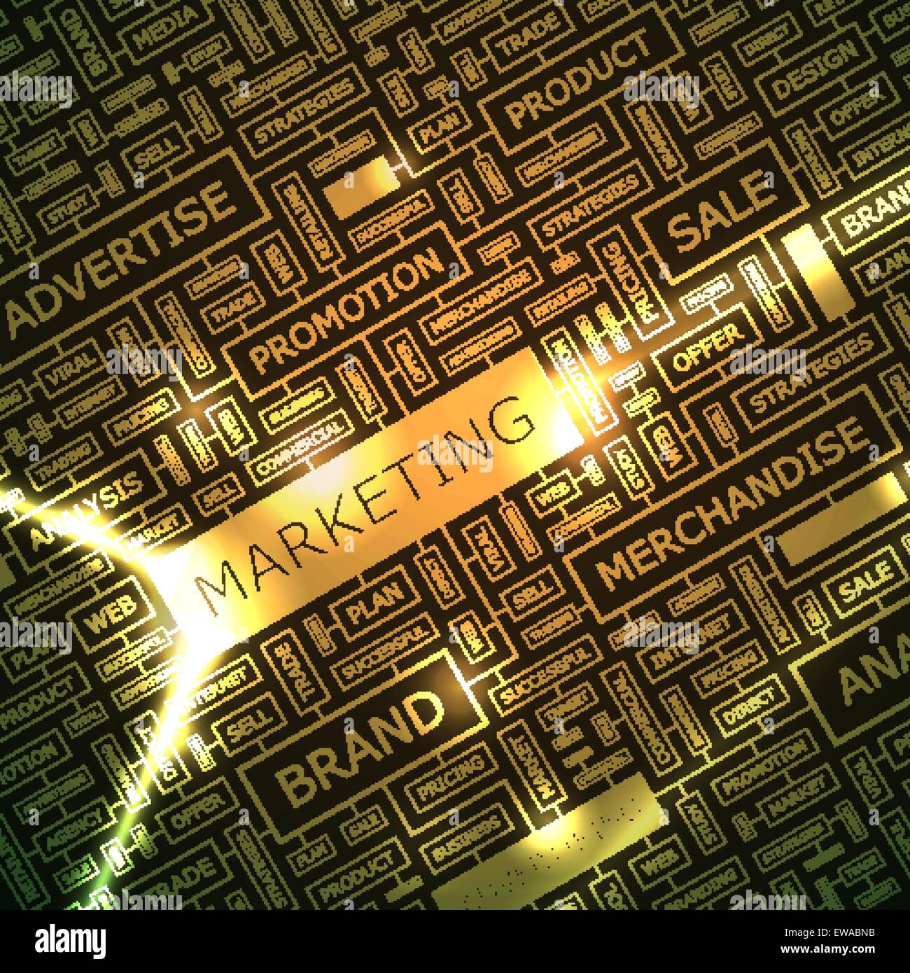 MARKETING. Word cloud concept illustration. Wordcloud collage Stock ...