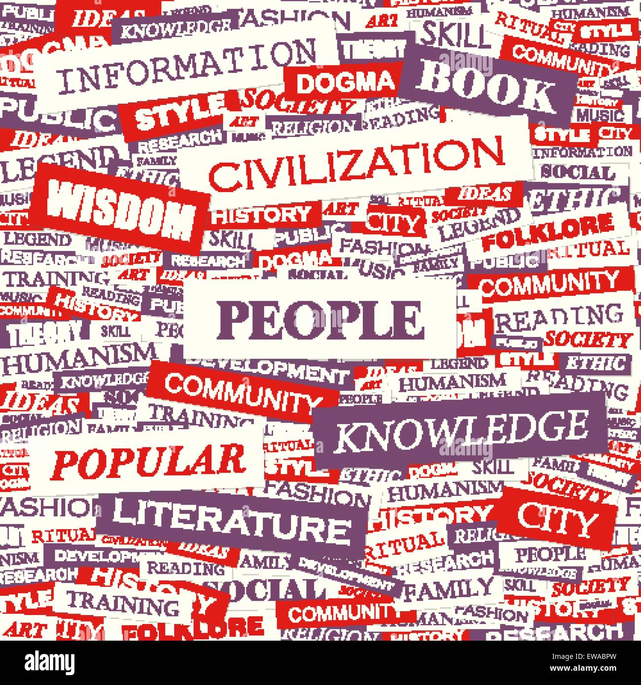 PEOPLE. Word cloud illustration. Tag cloud concept collage Stock Vector ...