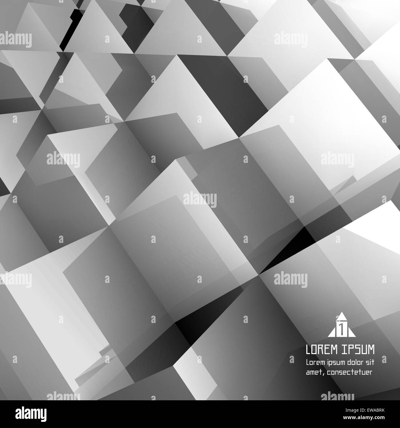 3d glass block Stock Vector Images - Alamy