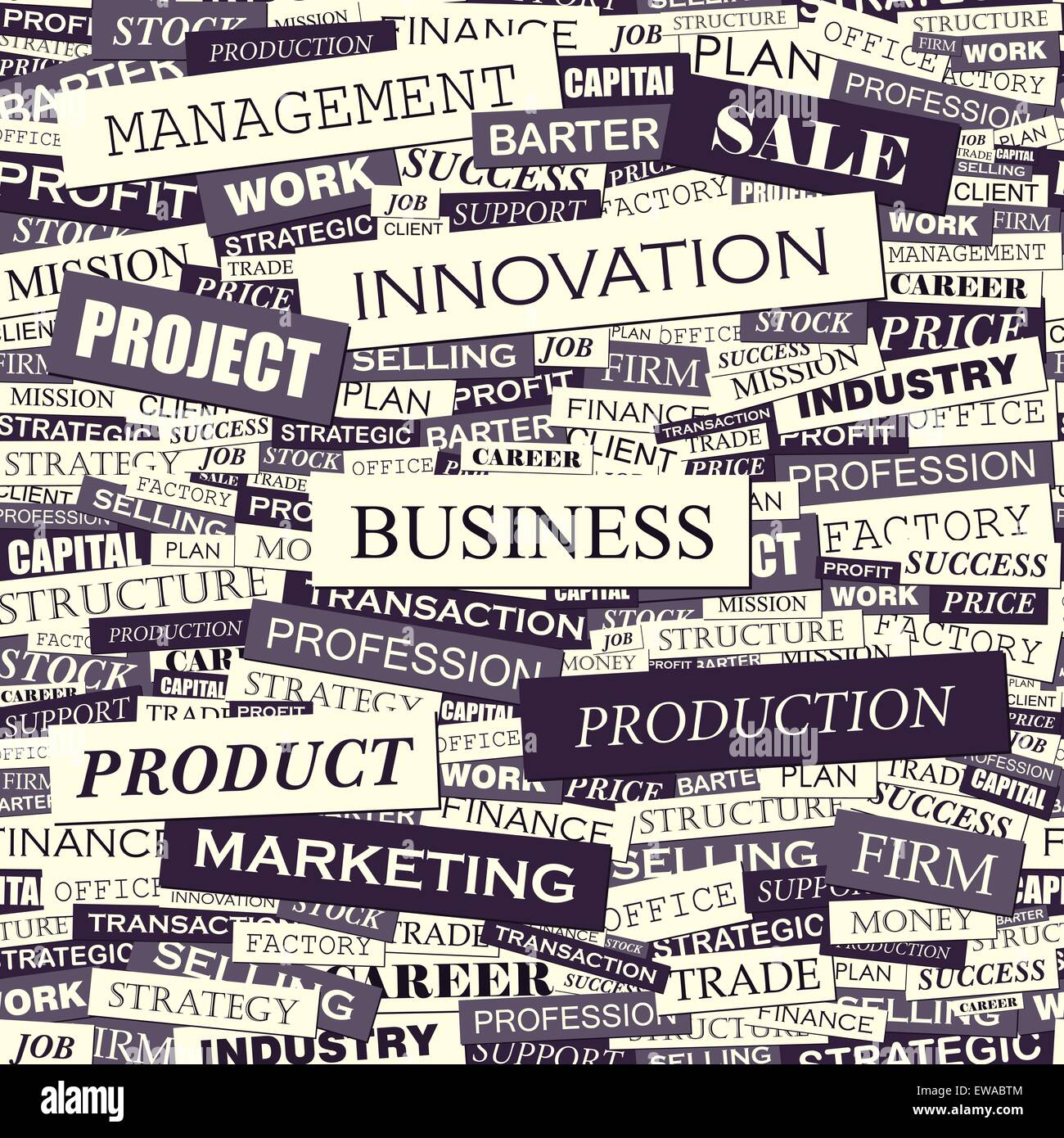 BUSINESS. Seamless pattern. Concept related words in tag cloud ...