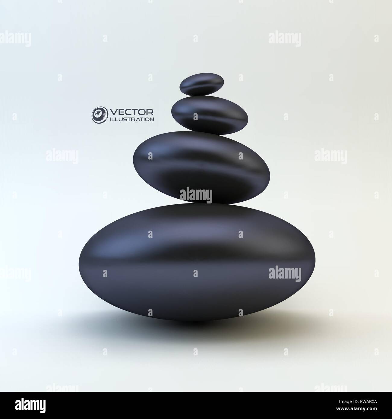 Spa stones. Vector 3d illustration Stock Vector Image & Art - Alamy