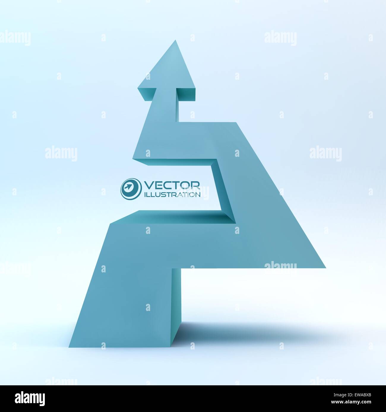3D arrow. Vector illustration Stock Vector Image & Art - Alamy