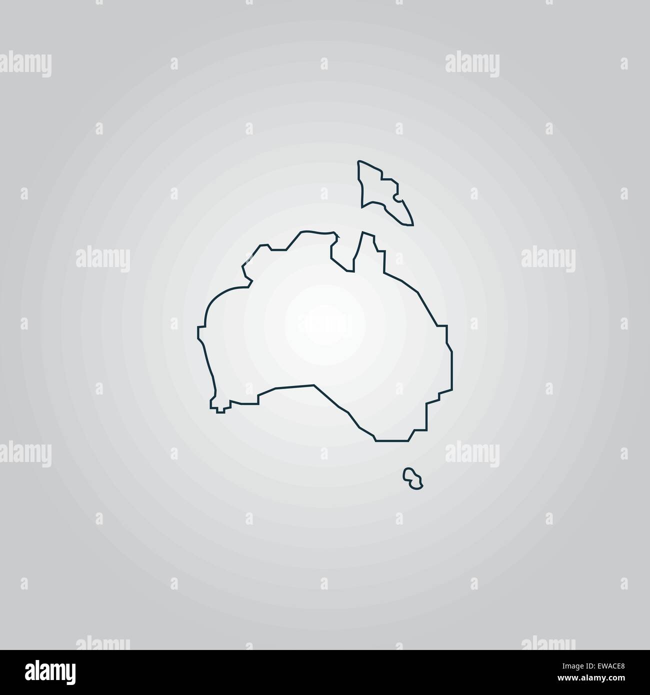 High vector map - Australia Stock Vector Image & Art - Alamy