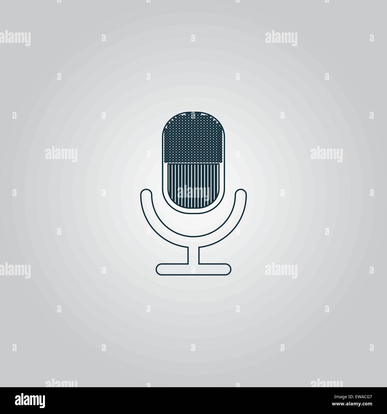 retro microphone icon Stock Vector Image & Art - Alamy