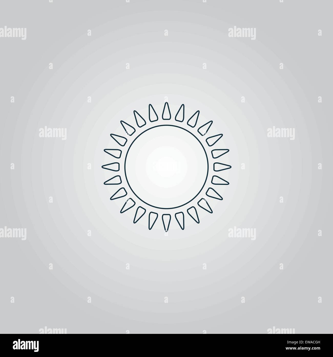 sun icon vector Stock Vector Image & Art - Alamy