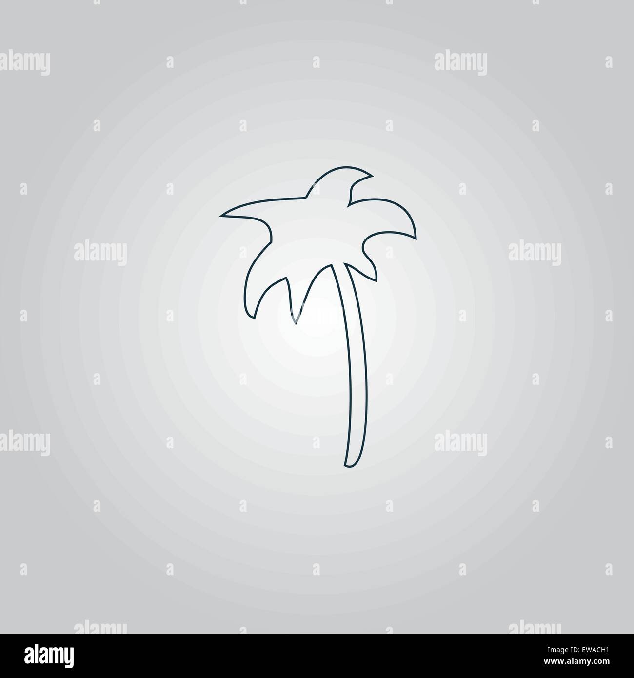 Palm icon in vector Stock Vector Image & Art - Alamy