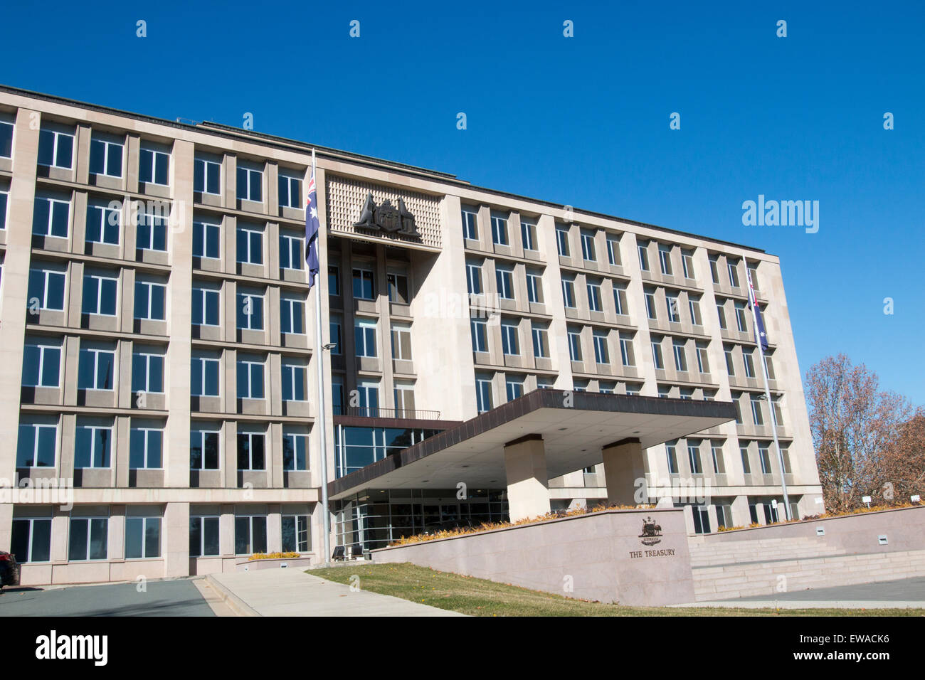 Commonwealth Federal Treasury office building in Canberra Australian ...
