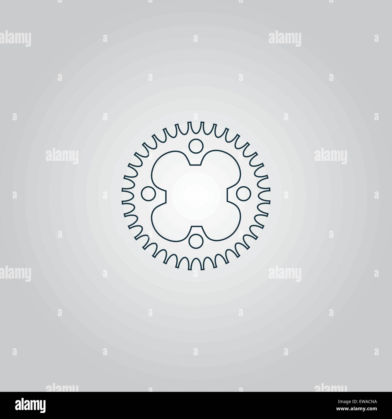 Engineering sprocket logo hi-res stock photography and images - Alamy