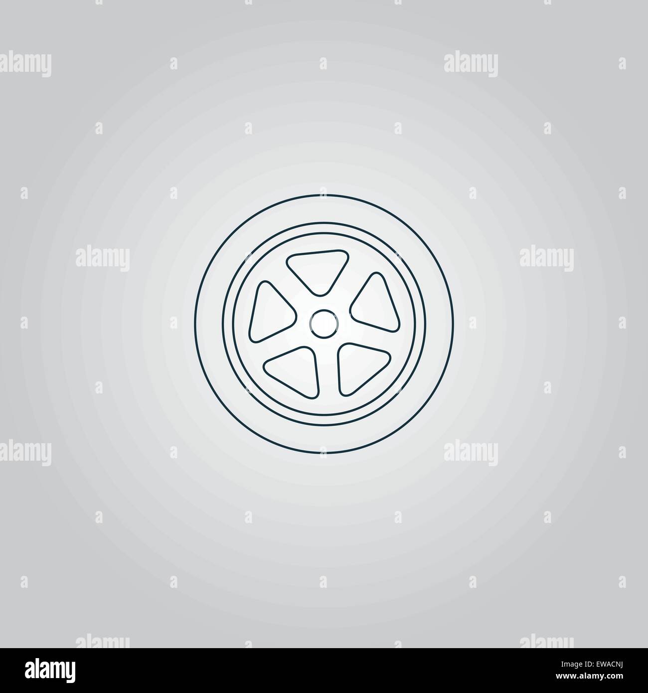 wheel vector icon Stock Vector Image & Art - Alamy