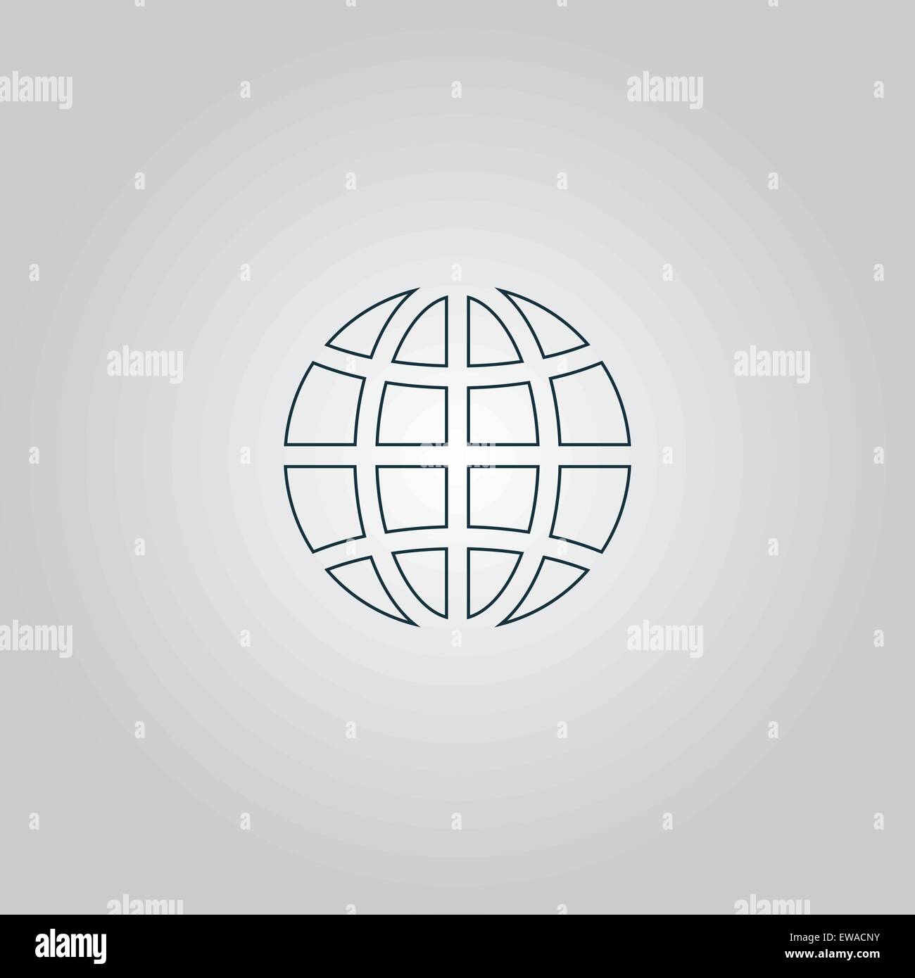 Earth Globe Emblem Stock Vector Image & Art - Alamy