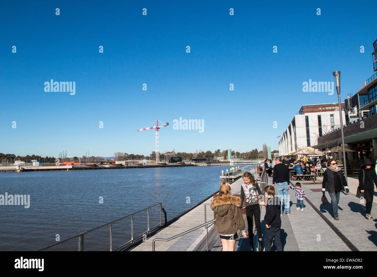 Kingston foreshore development area in Canberra Stock Photo - Alamy