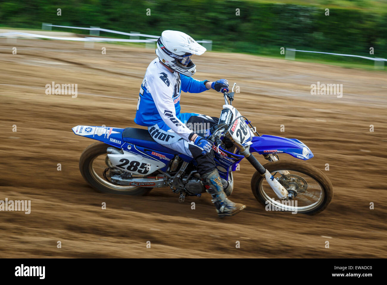 David Bavin on his Yamaha 250 during the Eastern Centre ACU Junior Solo ...