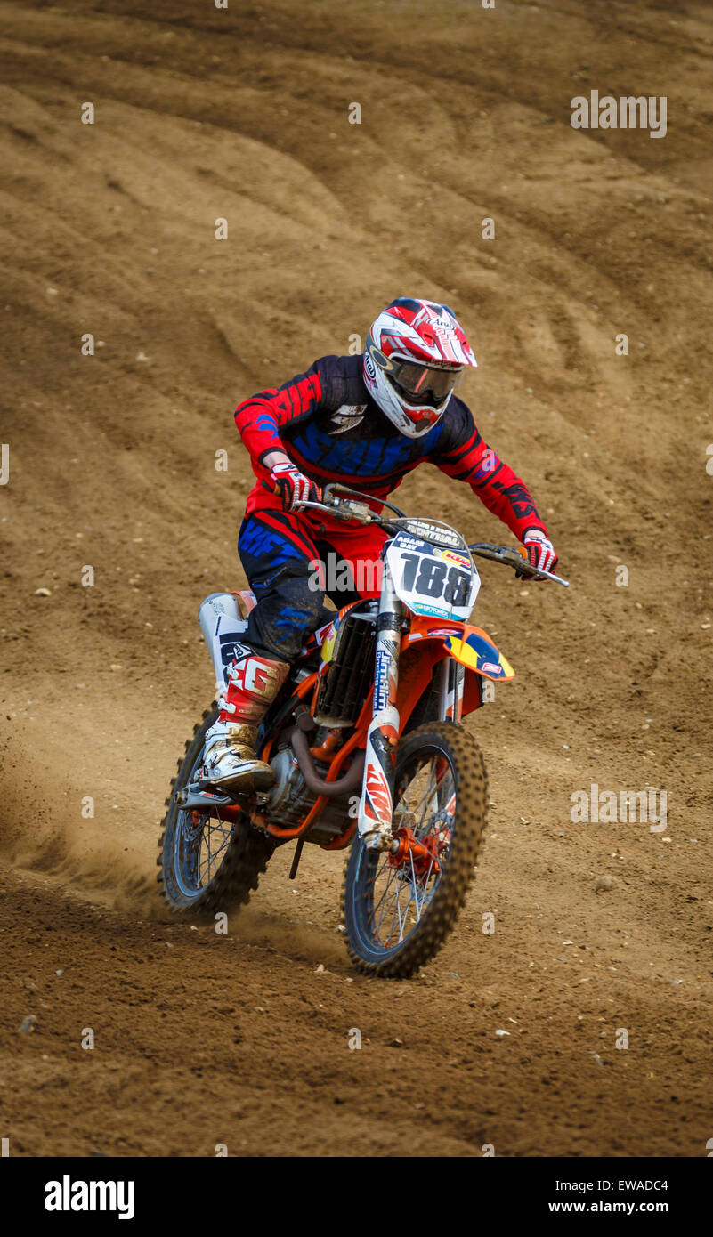 Adam Day on his KTM 350 during the Eastern Centre ACU Expert Solo ...