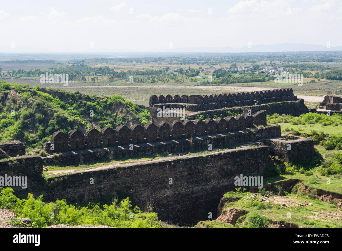 Rohtas Fort , Qila Rohtas Fortification wall , Jhelum Punjab Pakistan ...