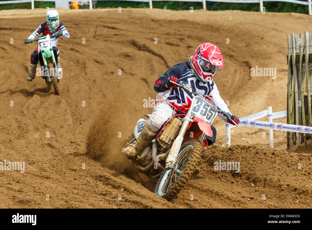 Ryan Whitehead on his Honda 450 during the Eastern Centre ACU Junior ...