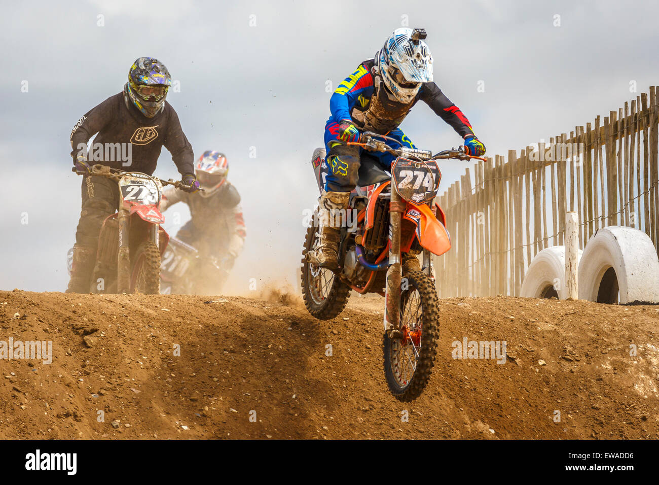 Steven East on his KTM 350 during the Eastern Centre ACU Junior Solo ...