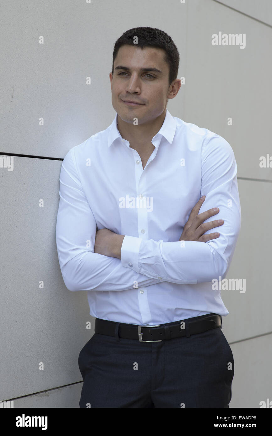Alex Gonzalez attends the 'El Principe' season 2 photocall in Madrid ...