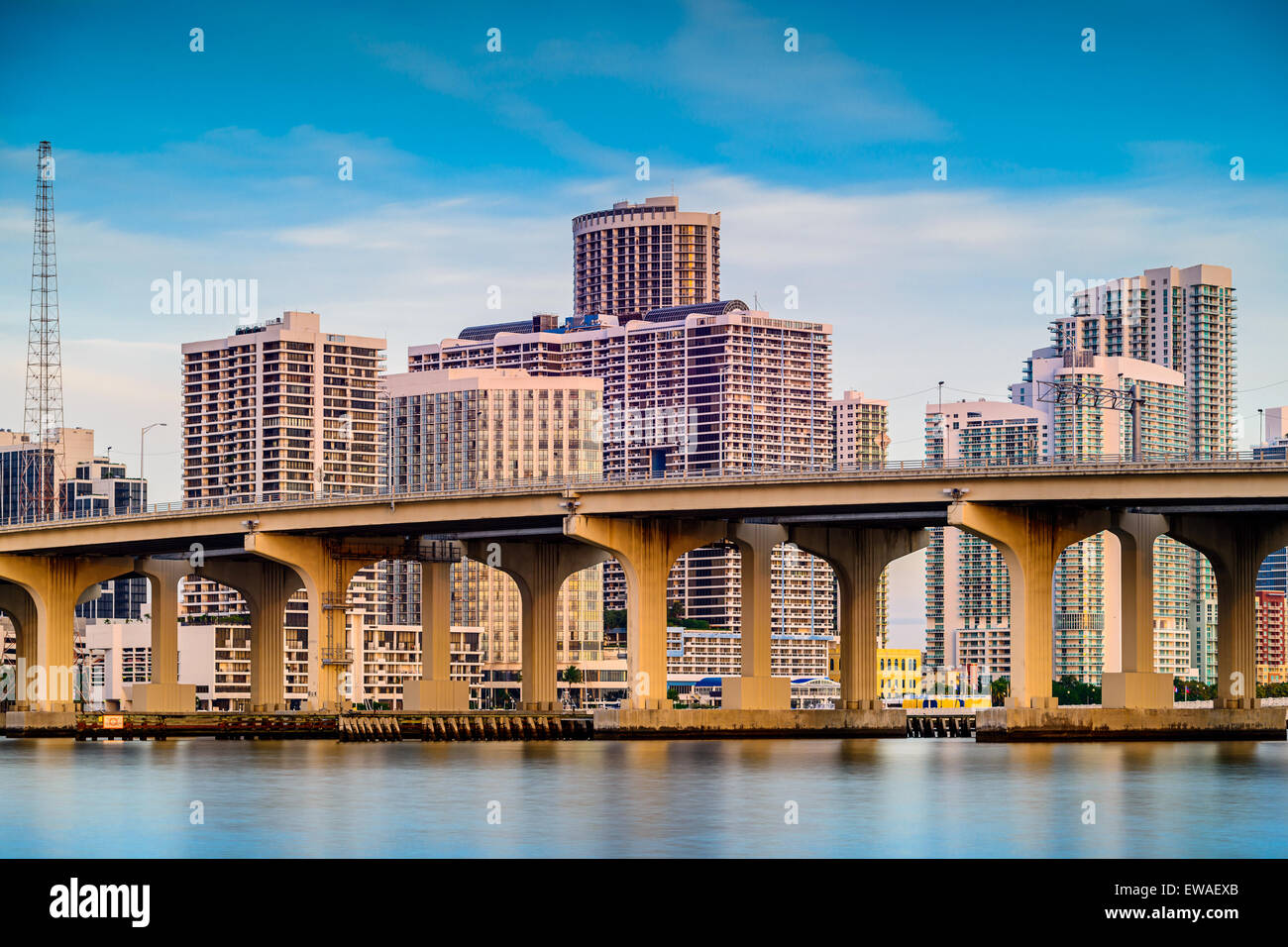 Miami, Florida, USA downtown cityscape Stock Photo - Alamy