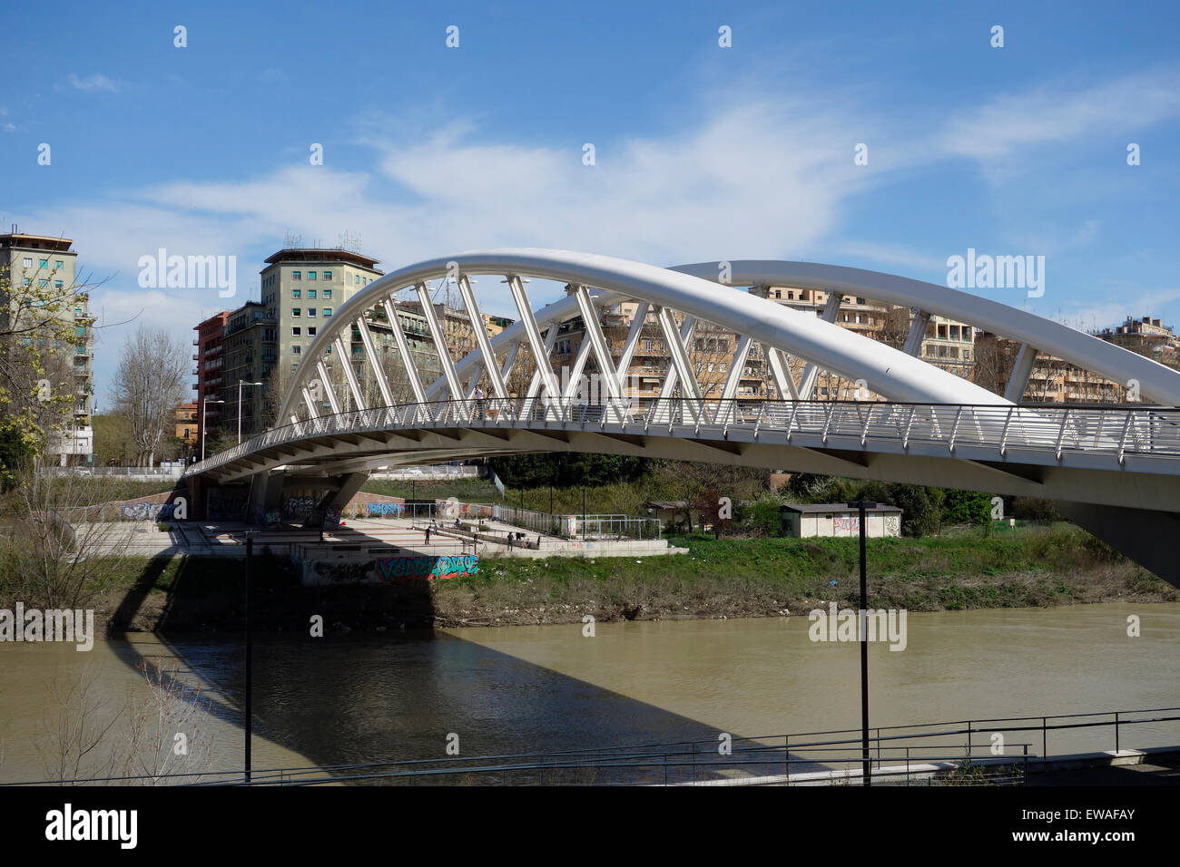 Ponte della Musica is a bridge spanning the river Tiber and connecting ...