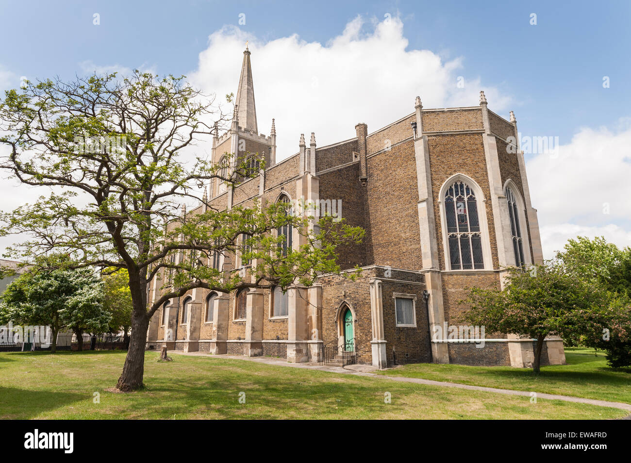 St nicholas church stained glass windows hi-res stock photography and ...