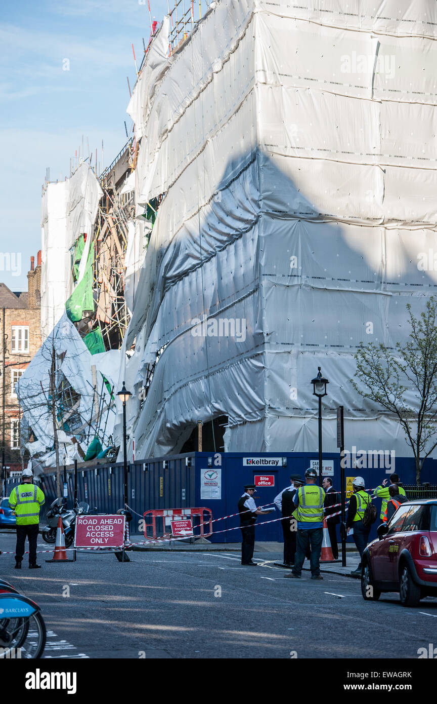Building and scaffolding collapse at the London School of Economics in ...