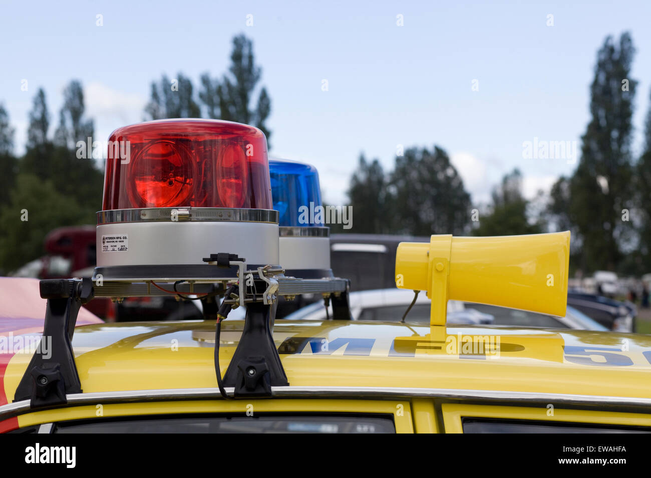 Lights on the top of the Mad Max Interceptor M.F.P Road Warrior Stock ...
