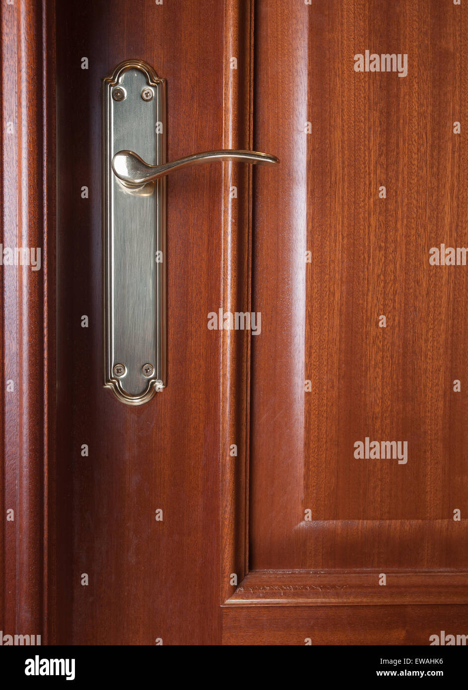 Detail of a door with handle background Stock Photo - Alamy