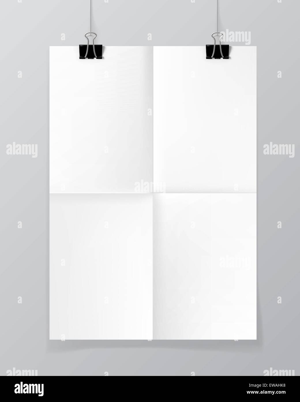 A4 paper paperclip Stock Vector Images - Alamy