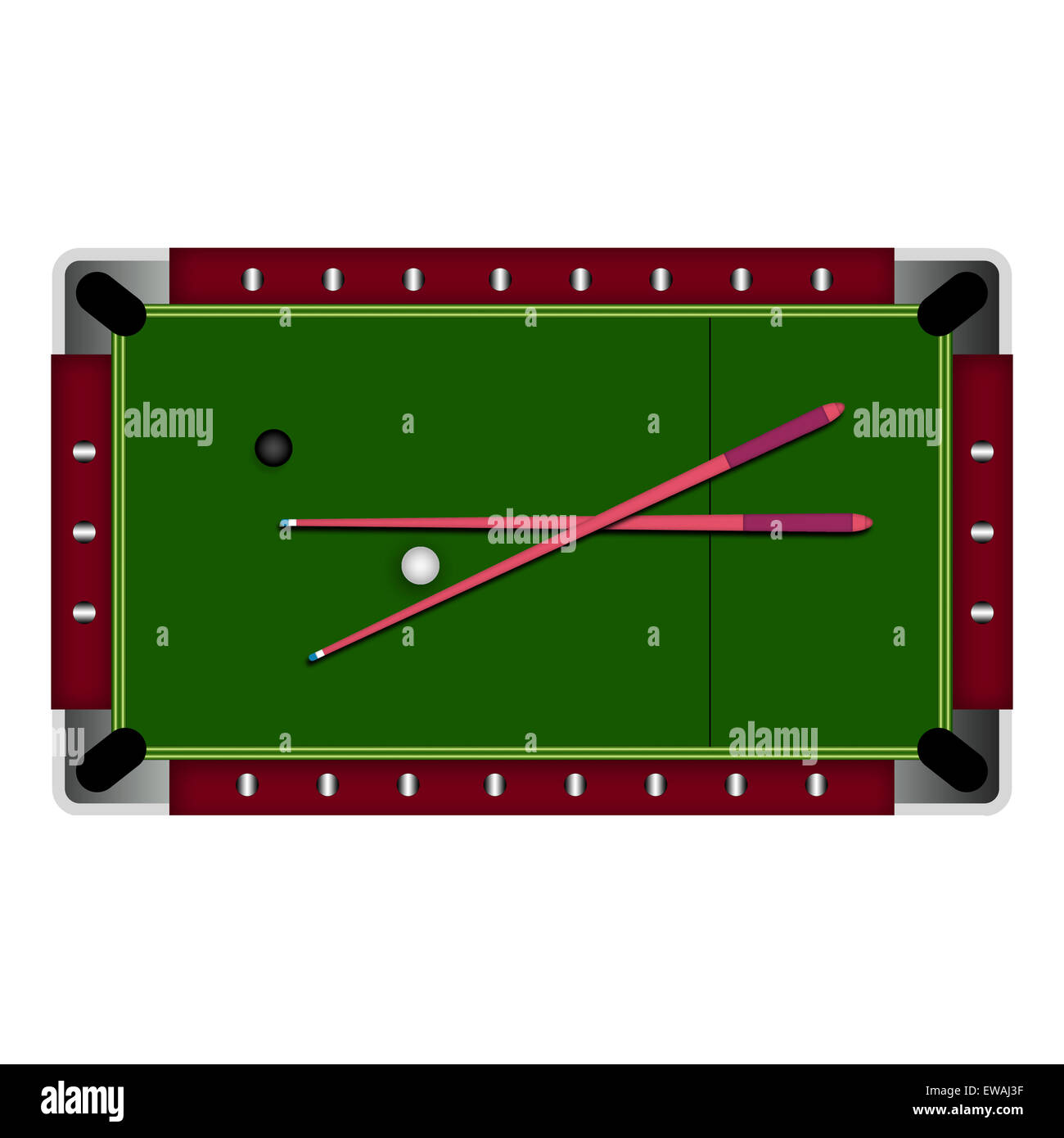 Pool table illustration hi-res stock photography and images - Alamy