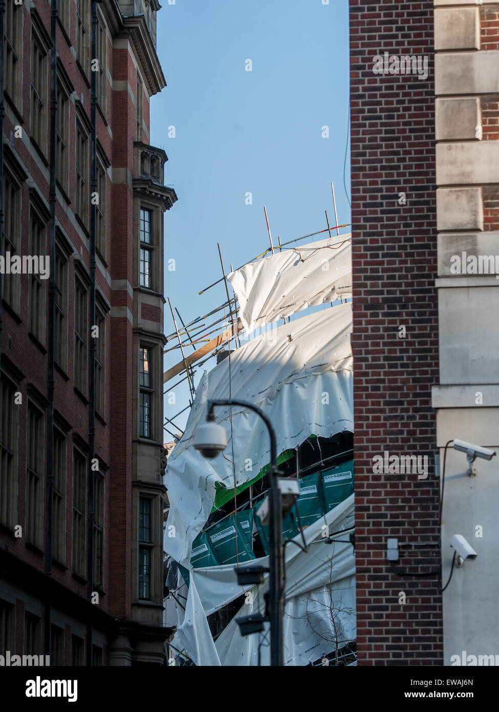 Building and scaffolding collapse at the London School of Economics in ...