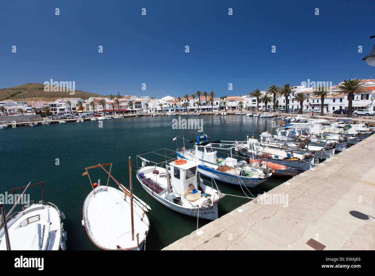Fornells fishing port Menorca Stock Photo - Alamy