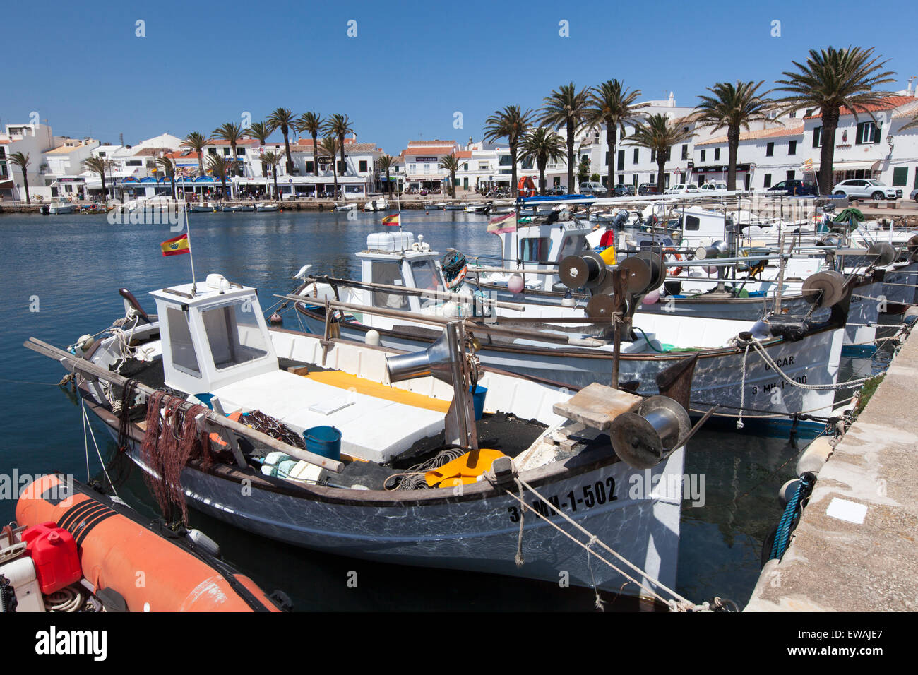 Fornells fishing port Menorca Stock Photo - Alamy