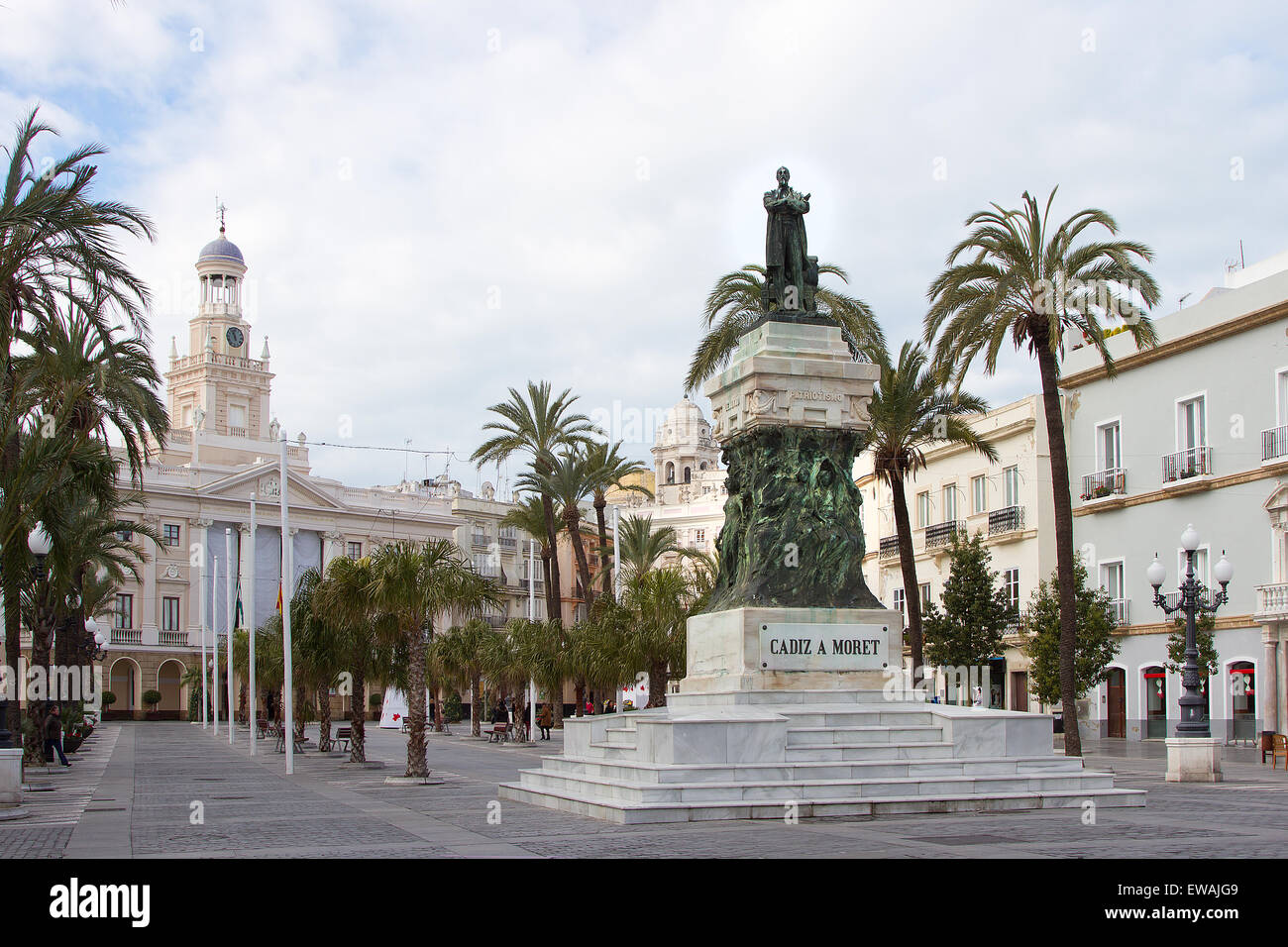 Buildings, streets, landmarks, and sights from Cadiz, Spain Stock Photo ...