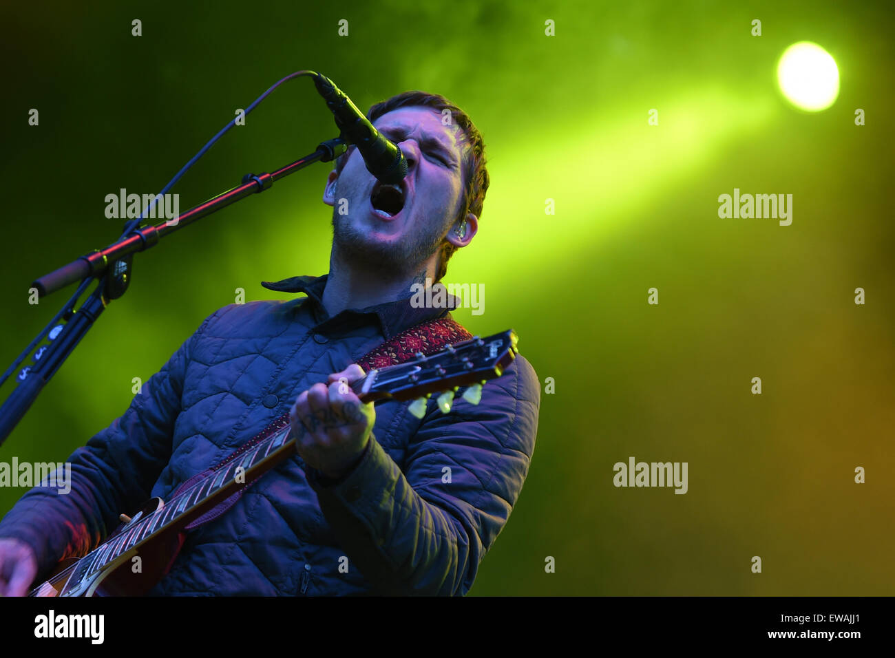 Brian Fallon, lead singer of American rock band "The Gaslight Anthem ...