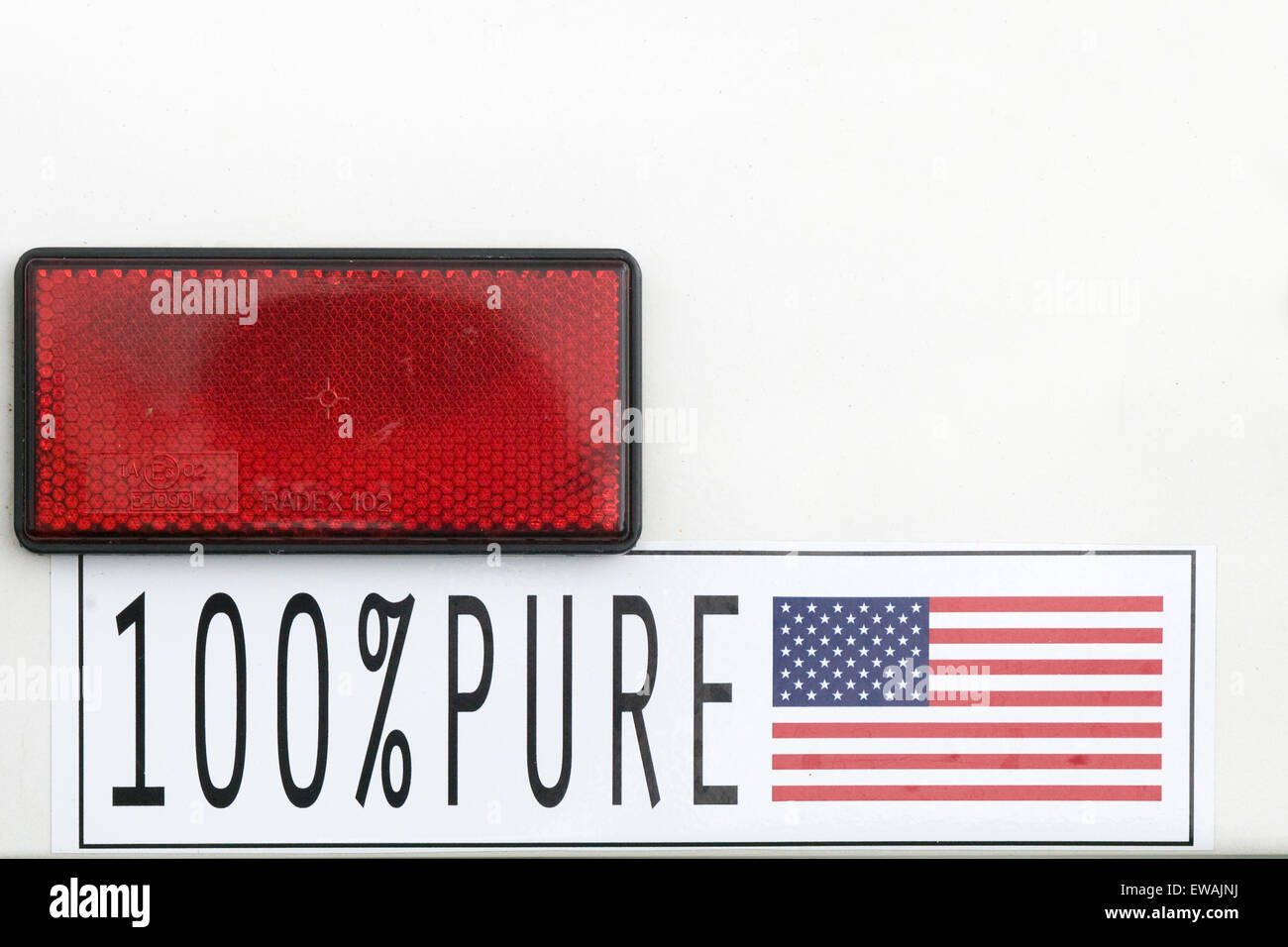 1005 Pure American Car stickers Stock Photo - Alamy