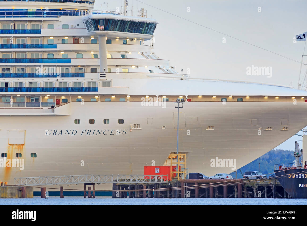 Princess Cruise lines 'Grand Princess' cruise ship in Nanaimo harbour ...