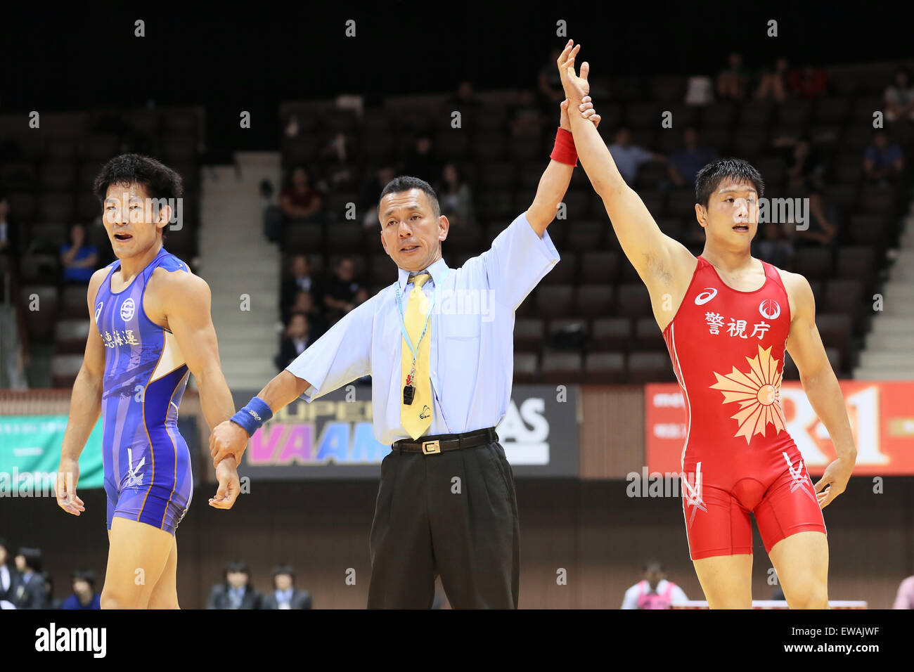 nd Yoyogi Gymnasium, Tokyo, Japan. 19th June, 2015. (L-R) Takahiro ...