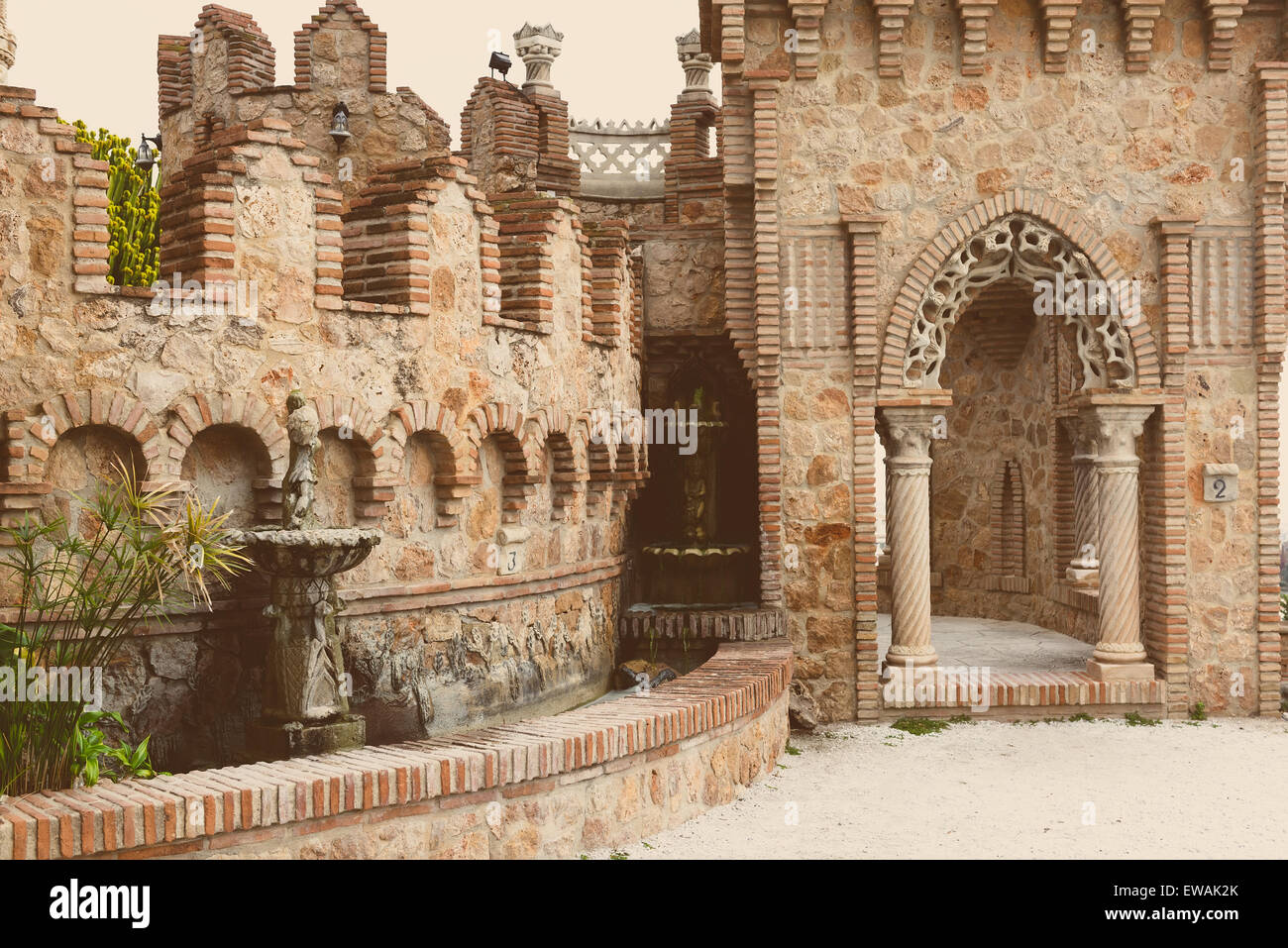 Part of Colomares Castle Stock Photo - Alamy