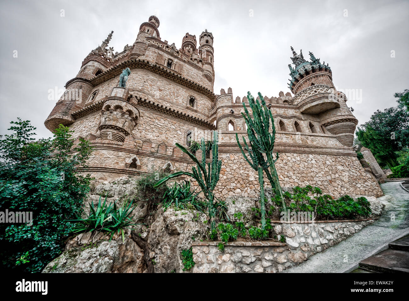 Part of Colomares Castle Stock Photo - Alamy