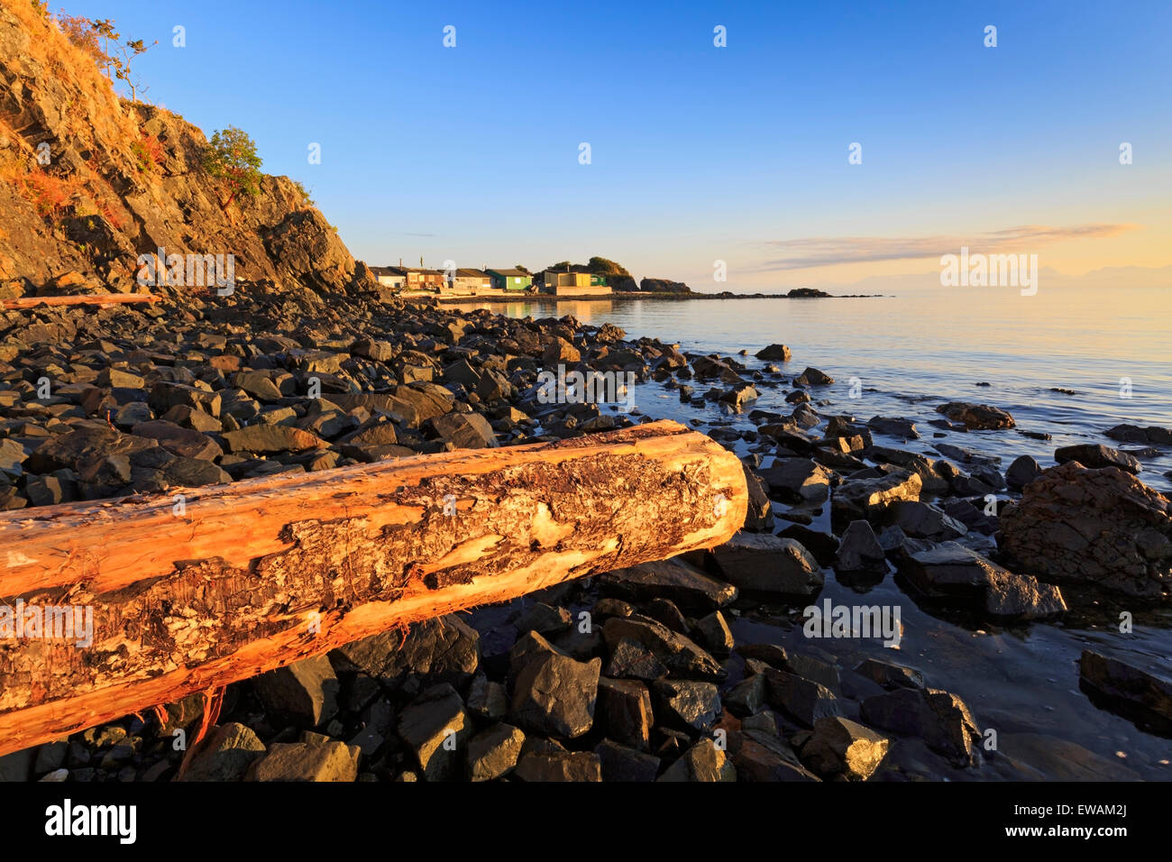 Shoreline scene on Shack Island, Pipers Lagoon Park, Nanaimo, Vancouver ...