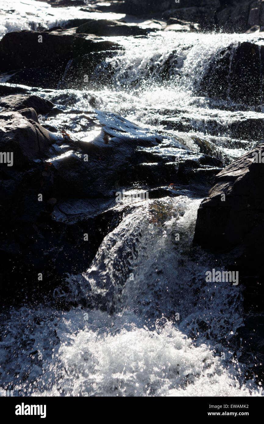 Running White Water over the Rocks Stock Photo - Alamy