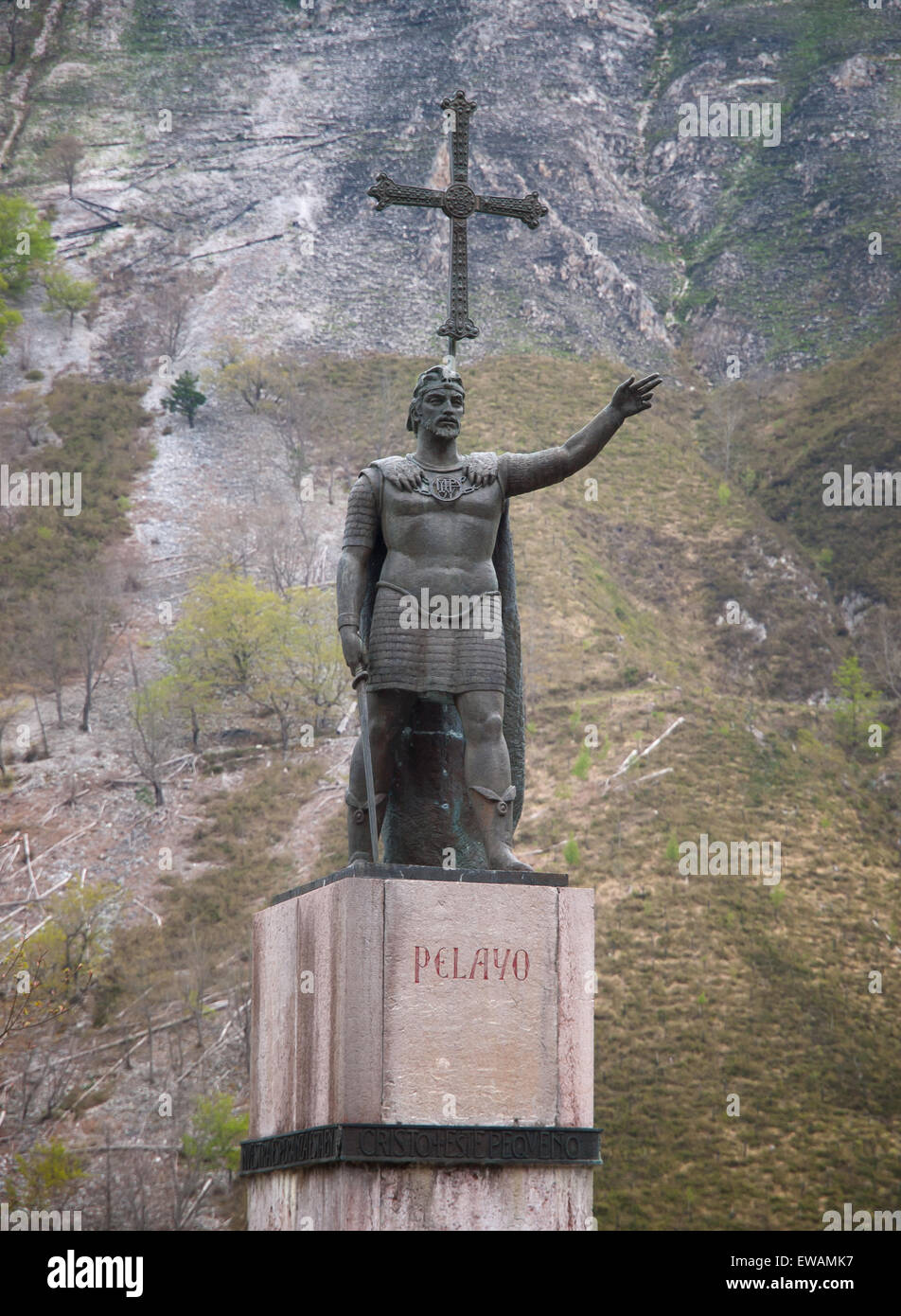 Statue don pelayo pelagius asturias in hi-res stock photography and ...