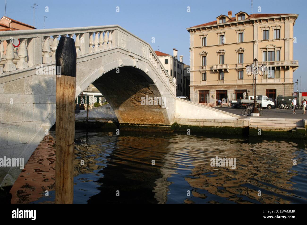 The Vigo bridge in Chioggia, lagoon city south of Venice ( Italy Stock ...