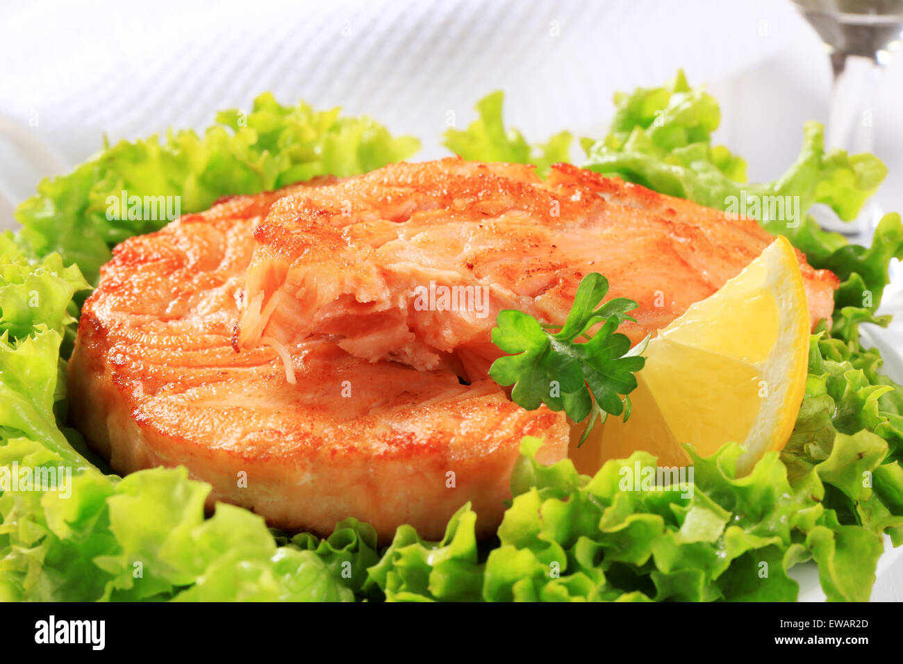 Pan fried fish fillet patty hi-res stock photography and images - Alamy