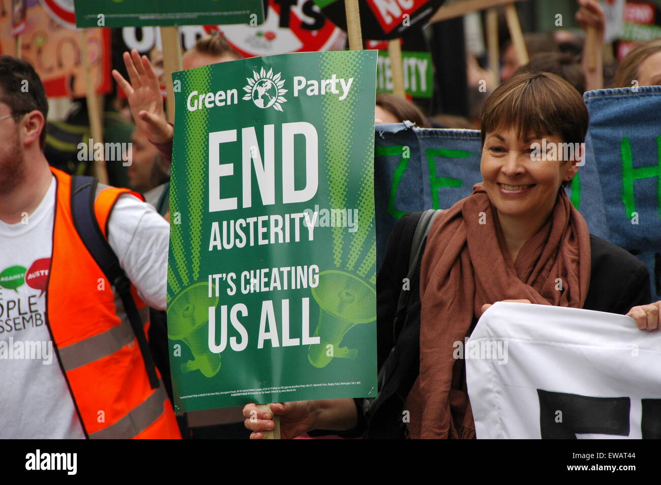 Green party mp caroline lucas hi-res stock photography and images - Alamy