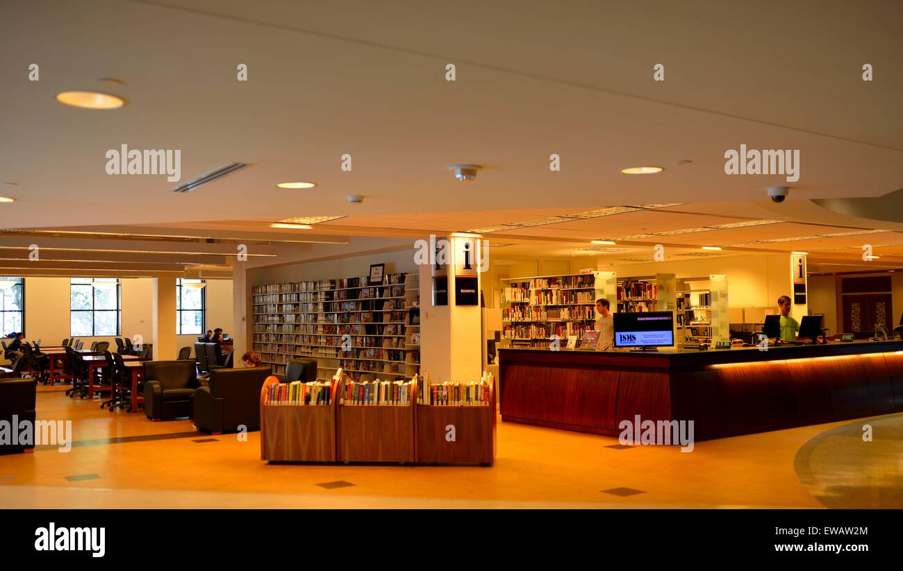 Inside a Library Stock Photo - Alamy